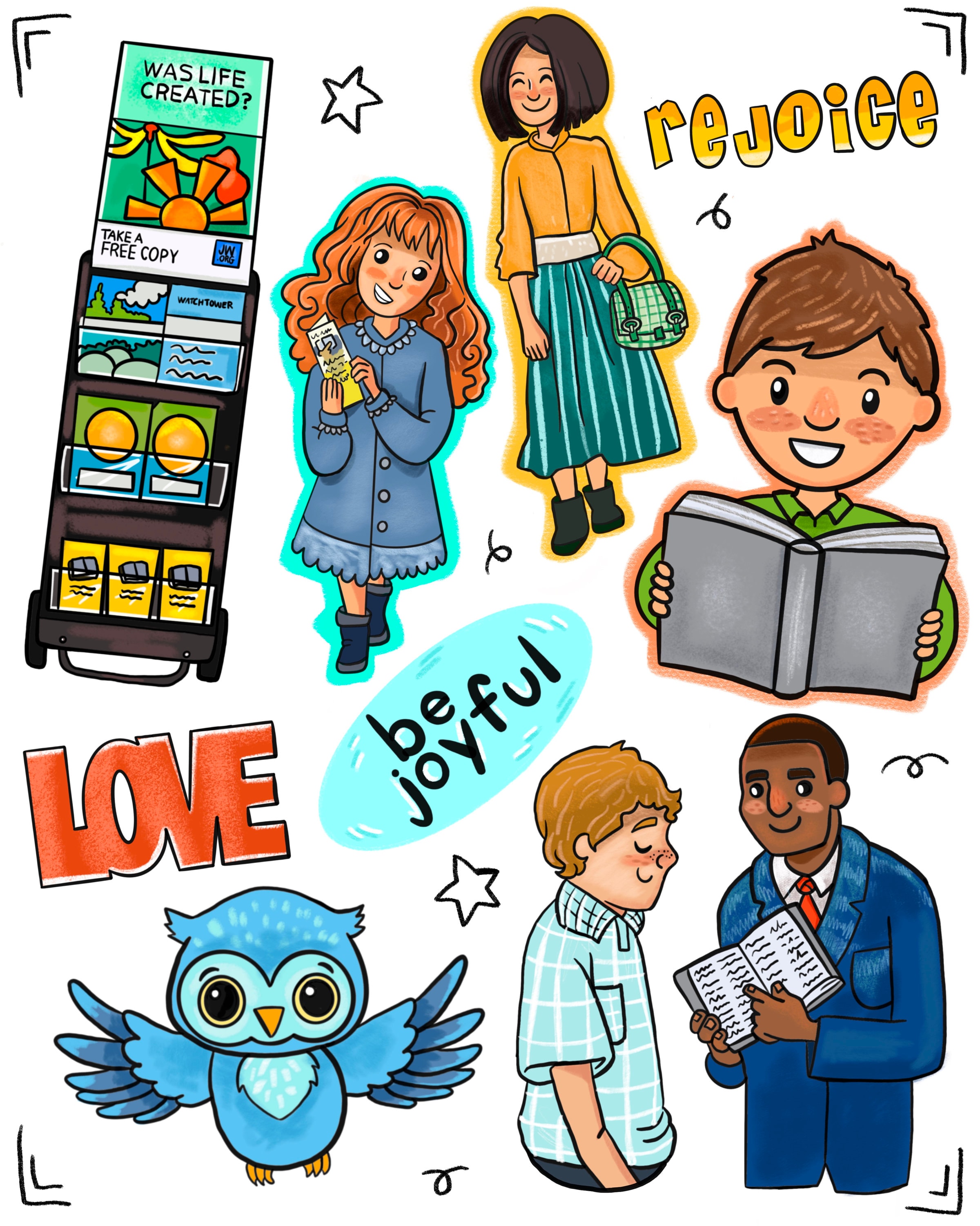 JW Kid's Stickers| JW Witnesses| PDF Download - Etsy