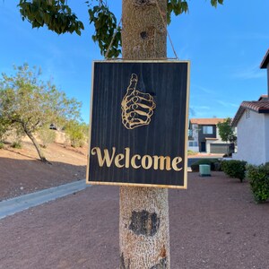 Reversible Welcome Sign - Etsy