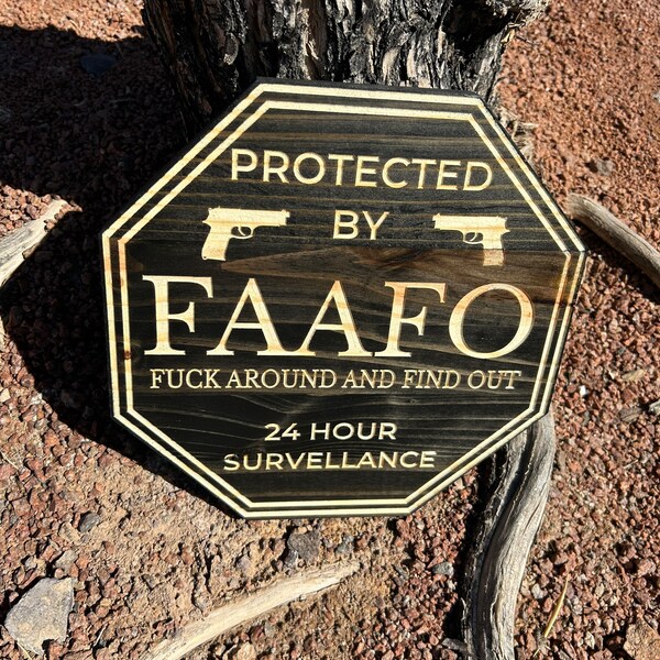 Fafo Sign - Etsy