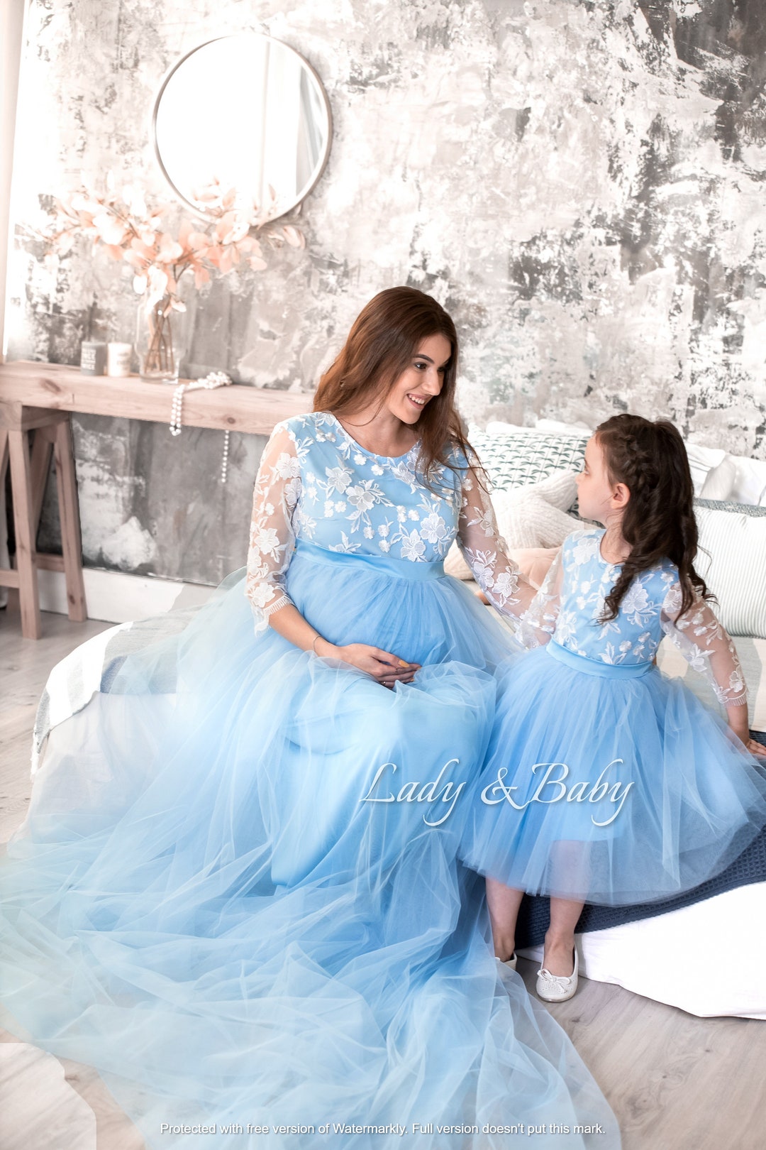 Mommy and Me Matching Outfits Maternity Dress Photo Shoots Tulle - Etsy