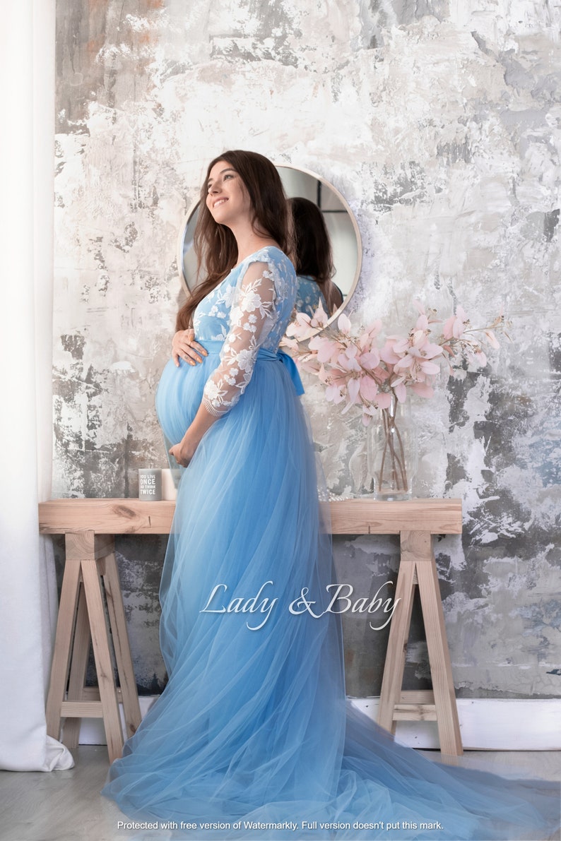 Maternity Dress Photo Shoots Tulle Lace Etsy