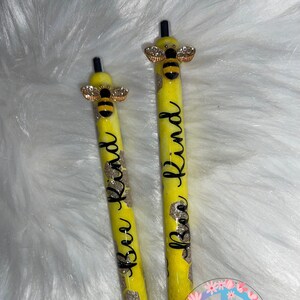 Glitter Pens | Motivational Pens | Bee Kind Pen | Epoxy Pens | Inkjoy ...