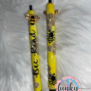 Glitter Pens | Motivational Pens | Bee Kind Pen | Epoxy Pens | Inkjoy ...