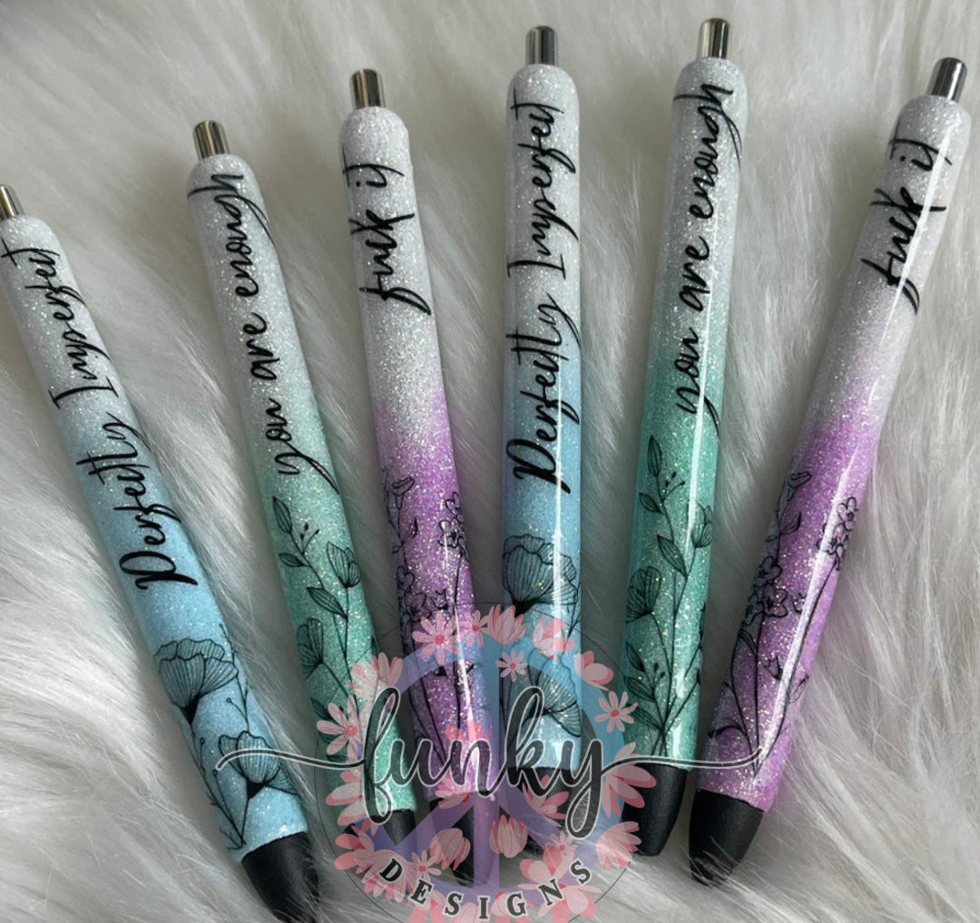 Glitter Pens | Motivational Pens | Days of the Week Pens | Epoxy Pens ...