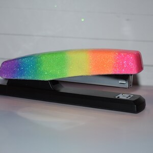 Glitter Stapler Rainbow Stapler Office Stapler Office - Etsy
