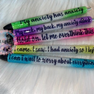 Glitter Pens | Anxiety Pens | Days of the Week Pens | Epoxy Pens ...