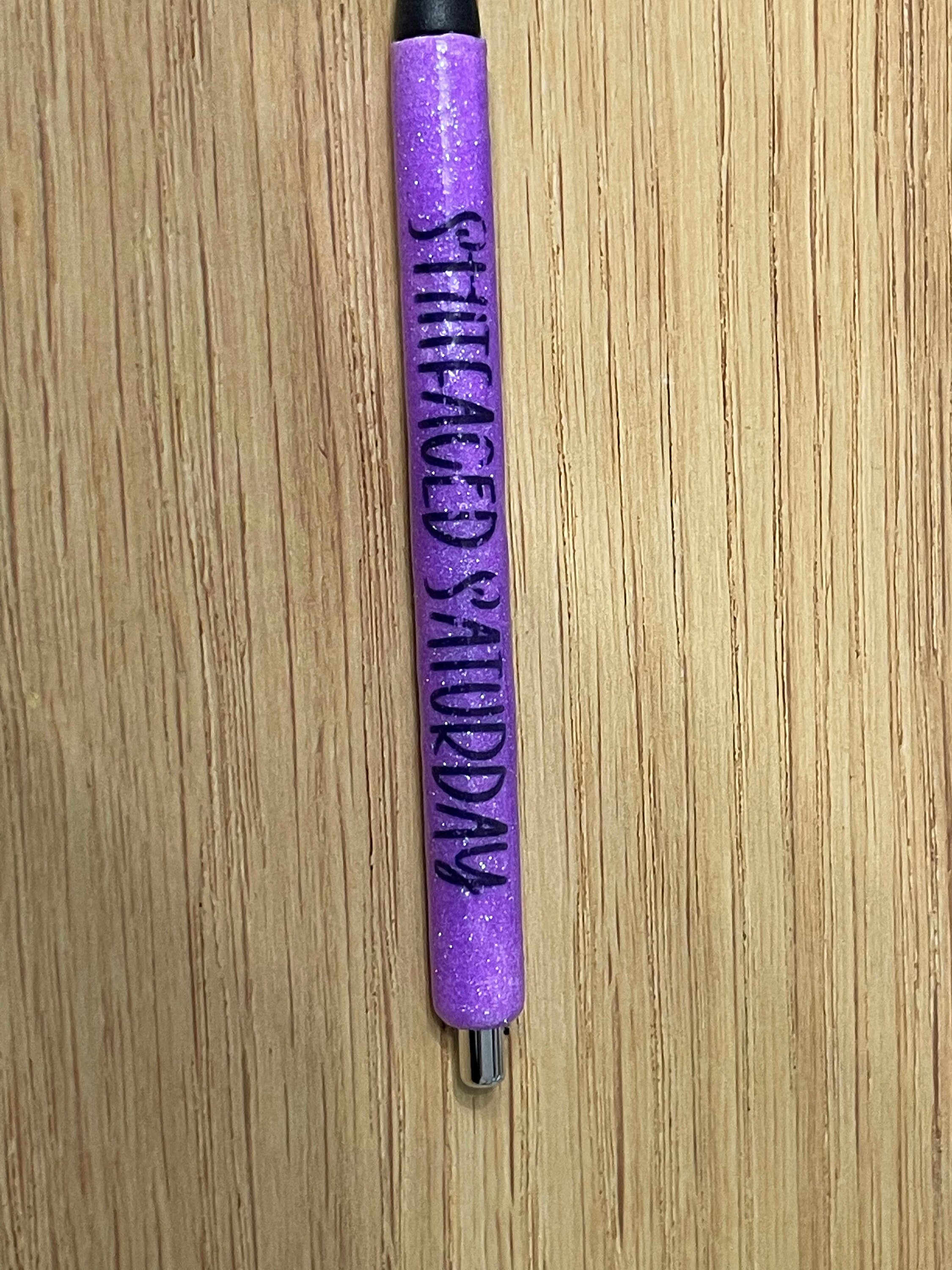 Glitter Pens Cus Word Pens Days Of The Week Pens Epoxy Etsy