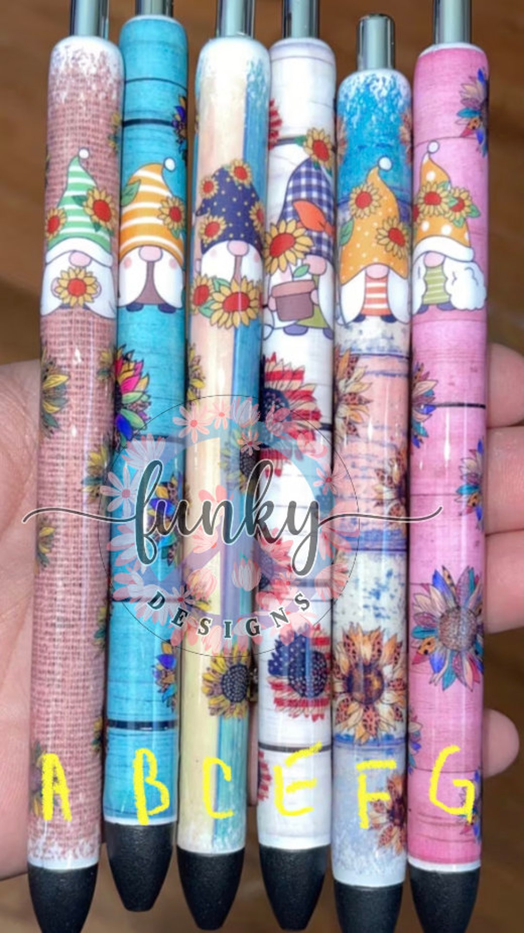 Gnome Pens | Garden Gnome Pens | Epoxy Pens | UV Resin Pens | Gnome ...