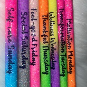 Glitter Pens | Motivational Pens | Days of the Week Pens | Epoxy Pens ...