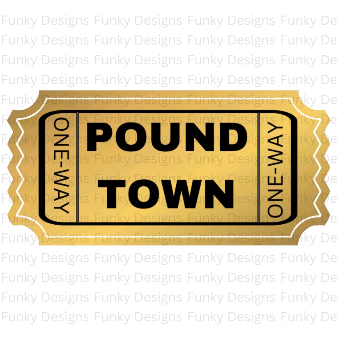 Pound Town Sticker Waterproof Sticker Vinyl Sticker Car Decal Adult ...