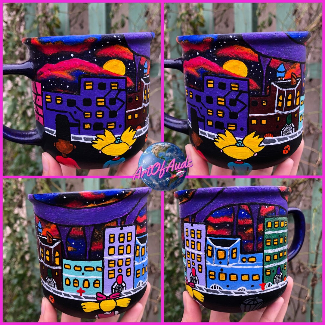 Hey Arnold Mug, Gerald, Helga Pataki, Hillwood City, Cartoon, Kidcore ...