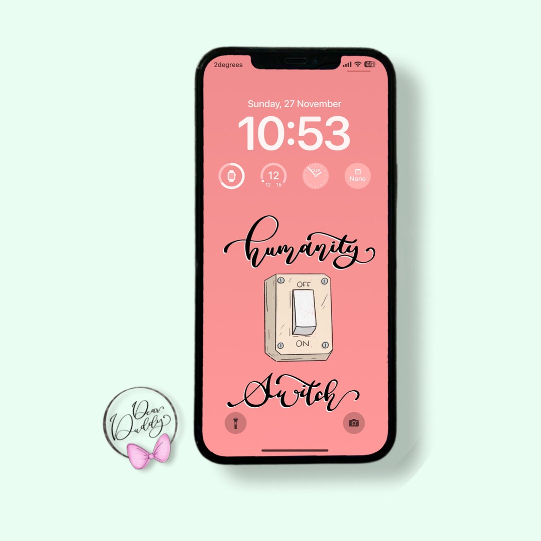 Humanity Switch Phone Wallpaper 6.5 to 6.7 Screen - Etsy