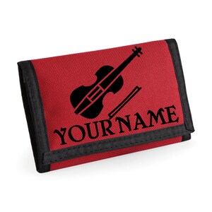 Personalised Violin Wallet/purse - Add Your Name, Custom Printing - Etsy