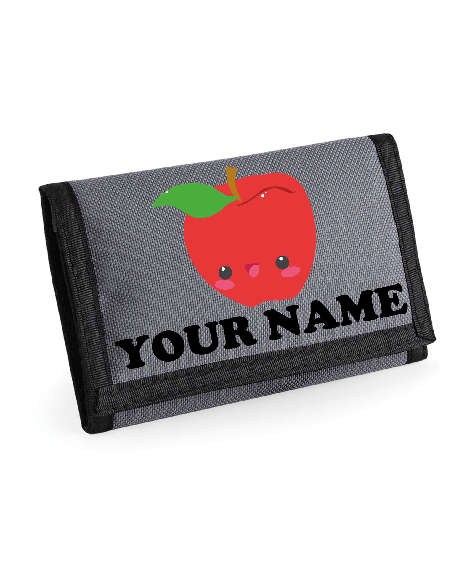 Personalised Apple Kawaii Fruit Wallet/purse Add Your Name | Etsy