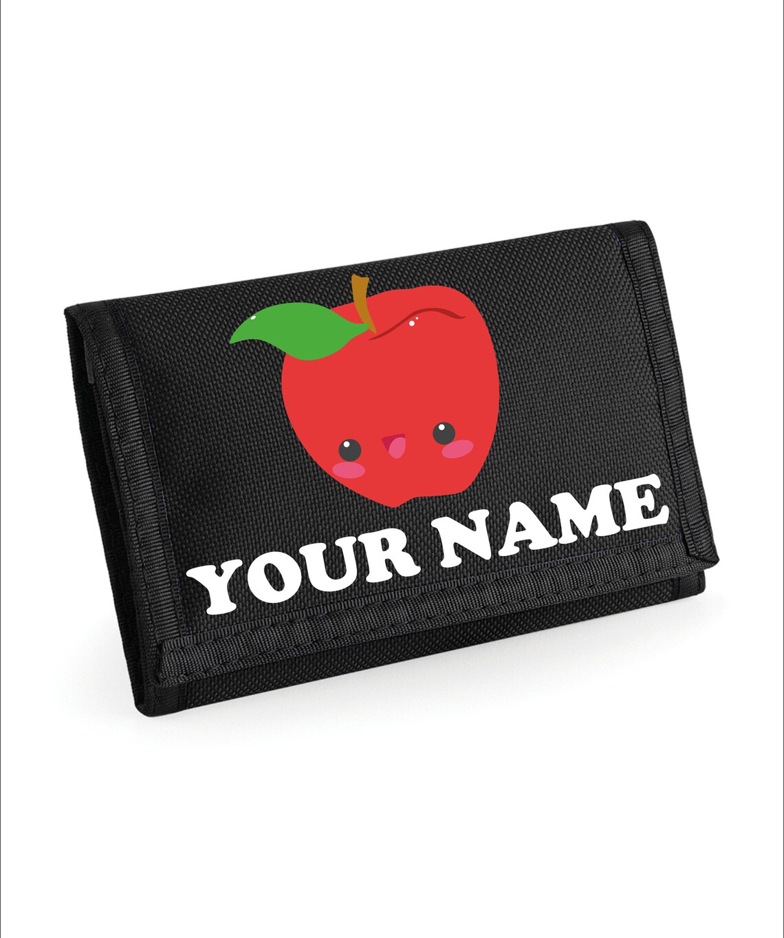 Personalised Apple Kawaii Fruit Wallet/purse Add Your Name - Etsy