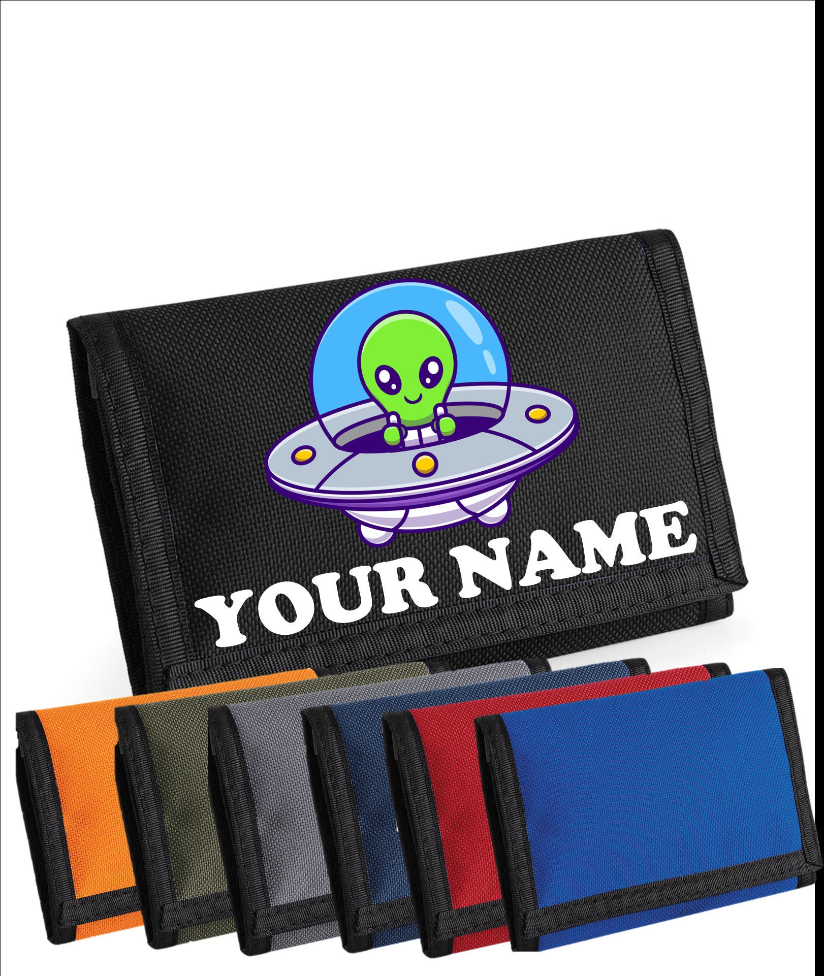 Personalised Alien UFO Cute Kawaii Space Wallet/purse Add - Etsy