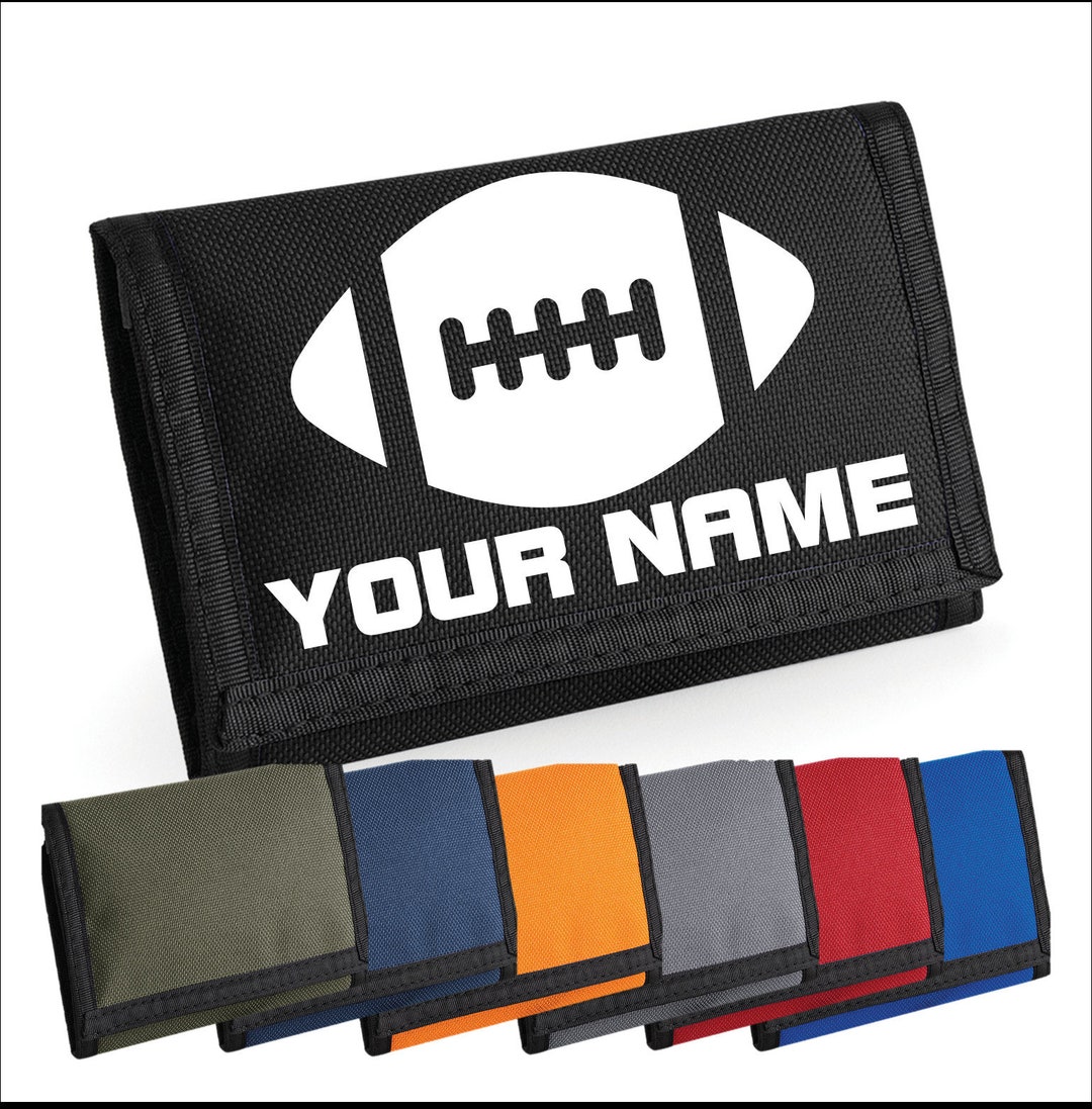 Personalised American Football Ripper Style Wallet/purse - Add Your ...