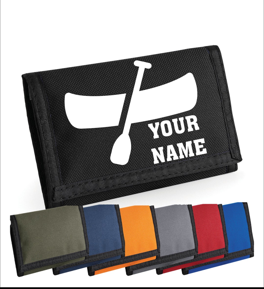 Personalised Canoe Canoeing Wallet/purse - Add Your Name, Custom ...
