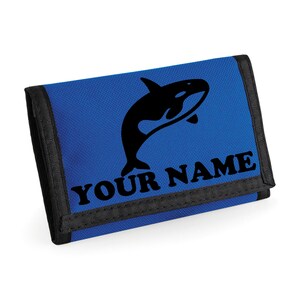 Personalised Killer Whale Orca Wallet/purse - Add Your Name, Custom ...