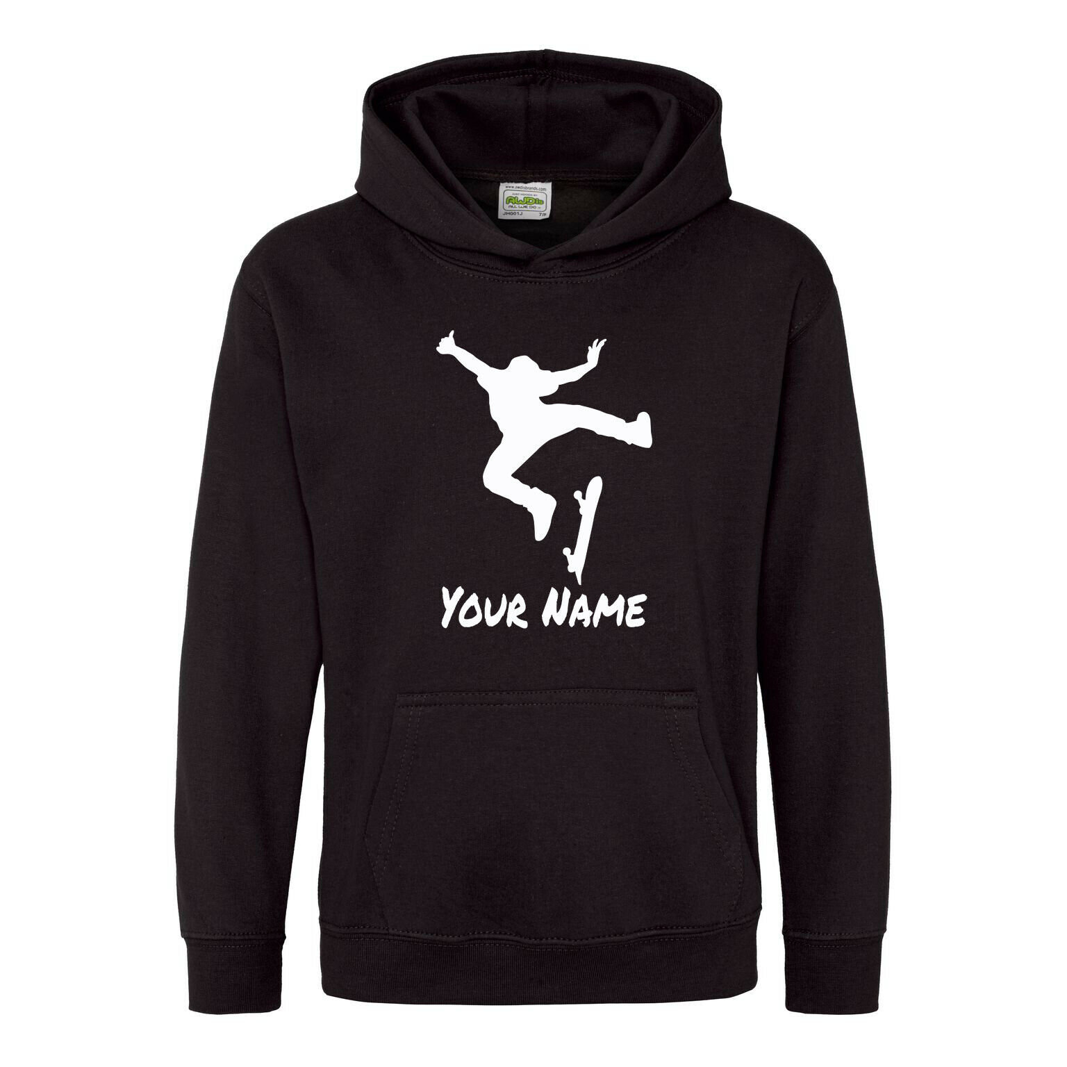 Personalised Kids Skateboarding Hoodie Add Your Name | Etsy