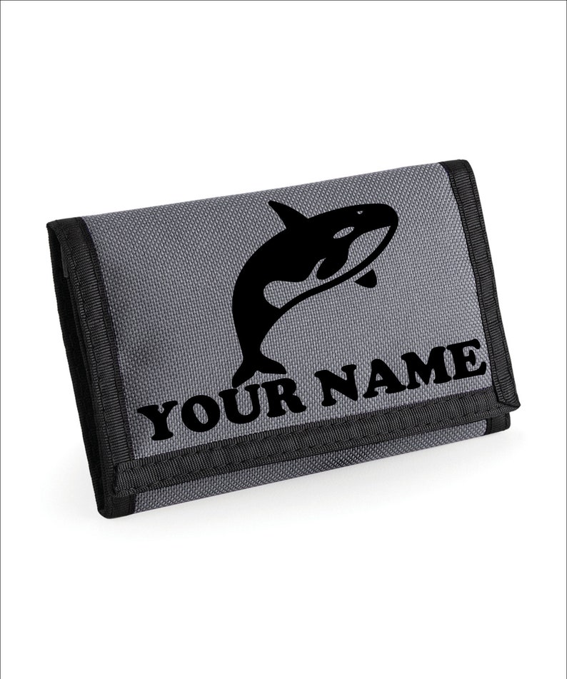 Personalised Killer Whale Orca Wallet/purse Add Your Name | Etsy UK