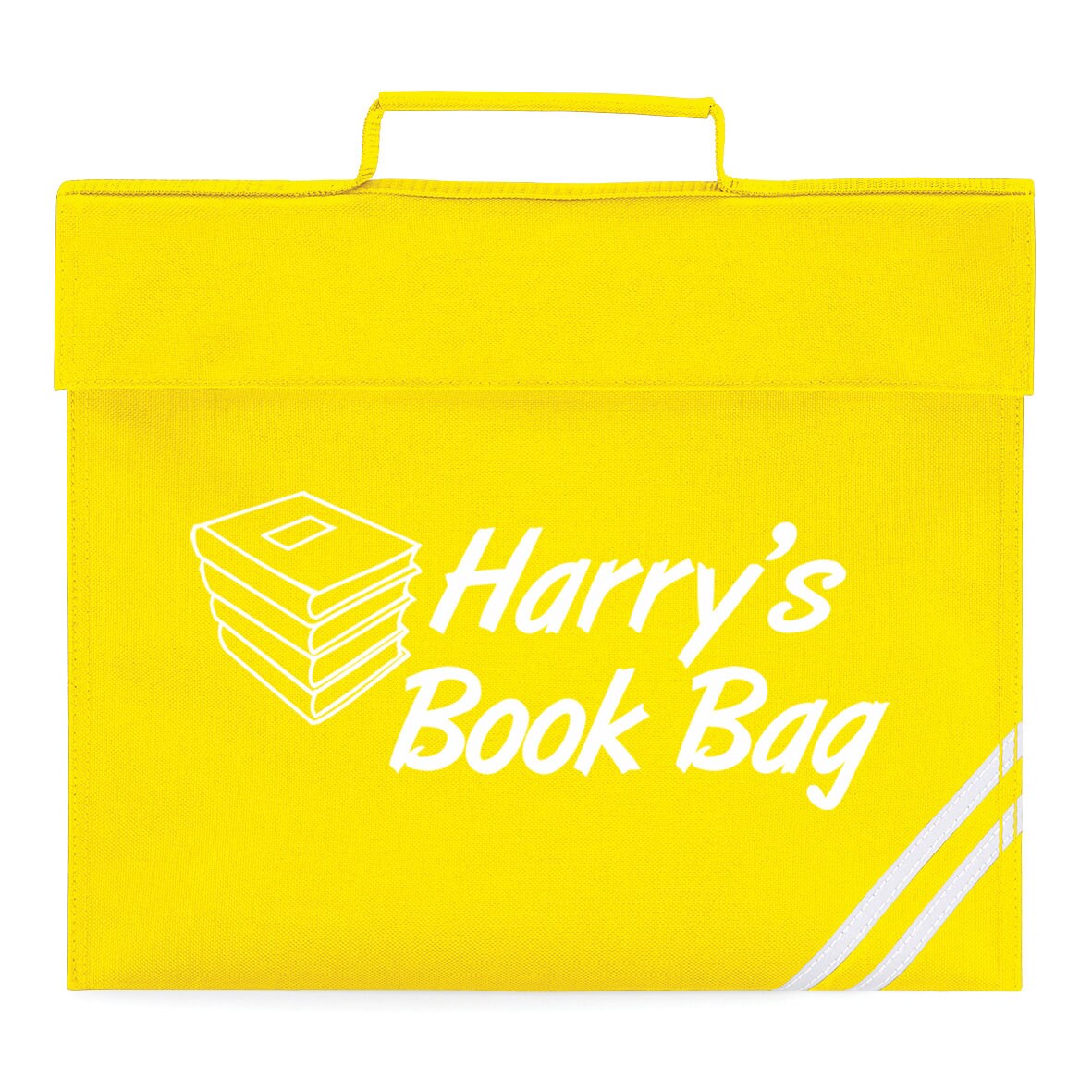 Personalised Childrens Book Bag Design - Add Your Name Kids School Bag ...