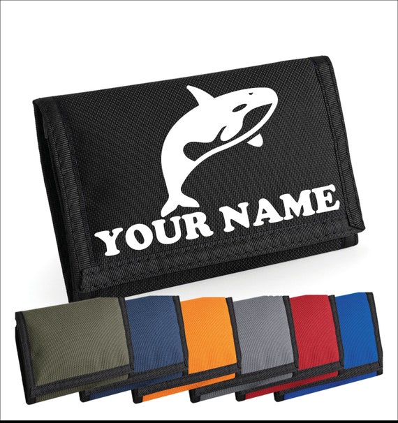 Personalised Killer Whale Orca Wallet/purse Add Your Name | Etsy UK
