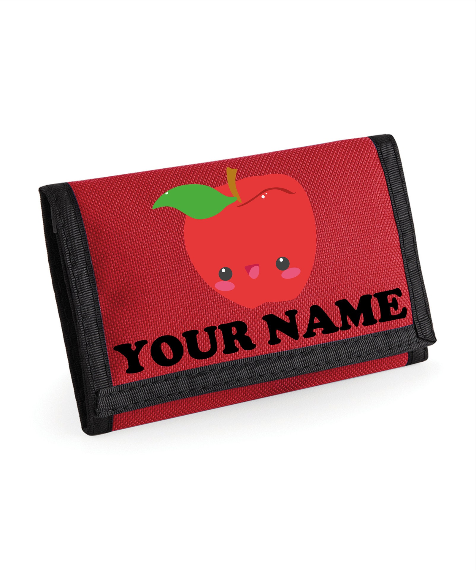 Personalised Apple Kawaii Fruit Wallet/purse Add Your Name - Etsy
