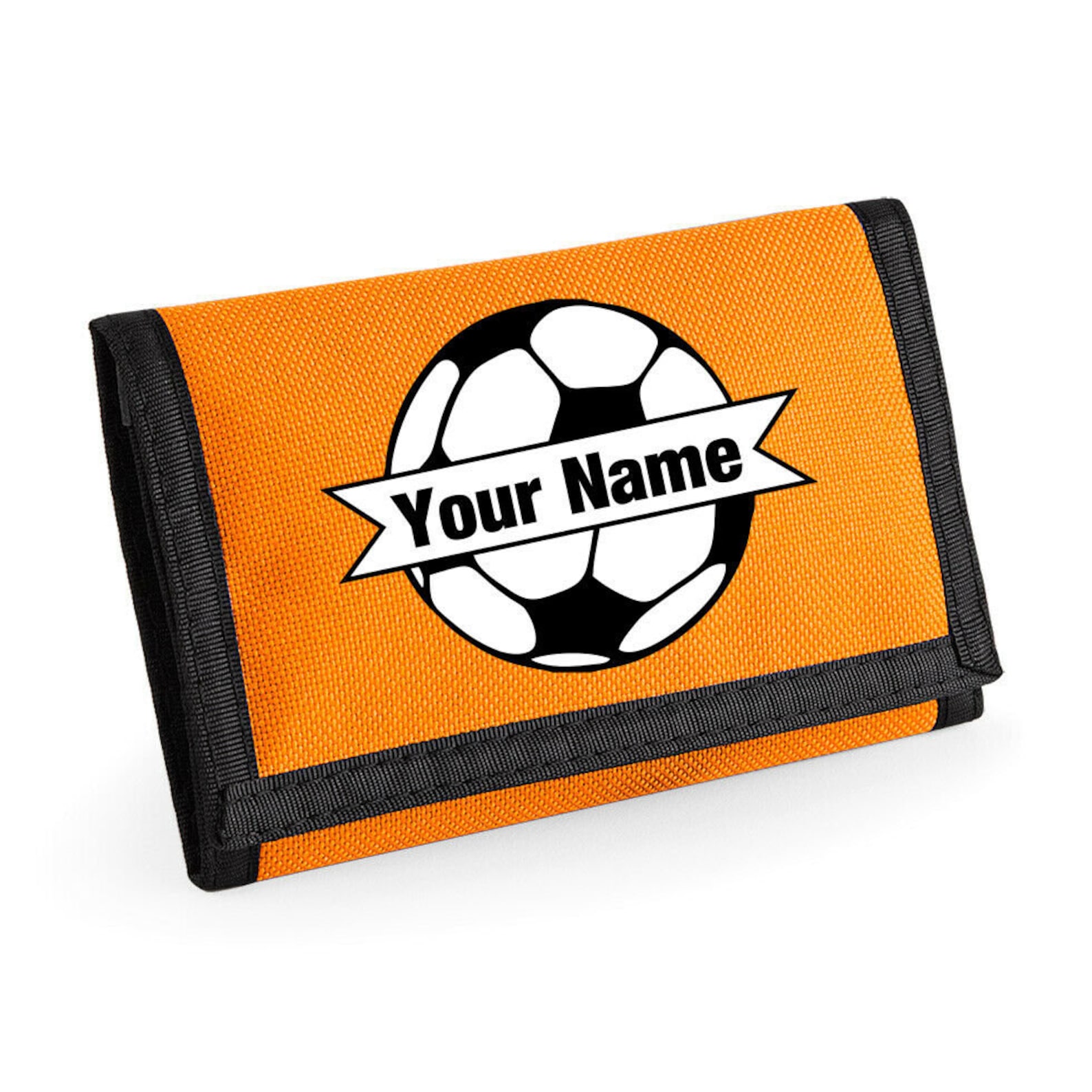 Personalised Football Cartoon Ripper Style Wallet/purse - Add Your Name ...