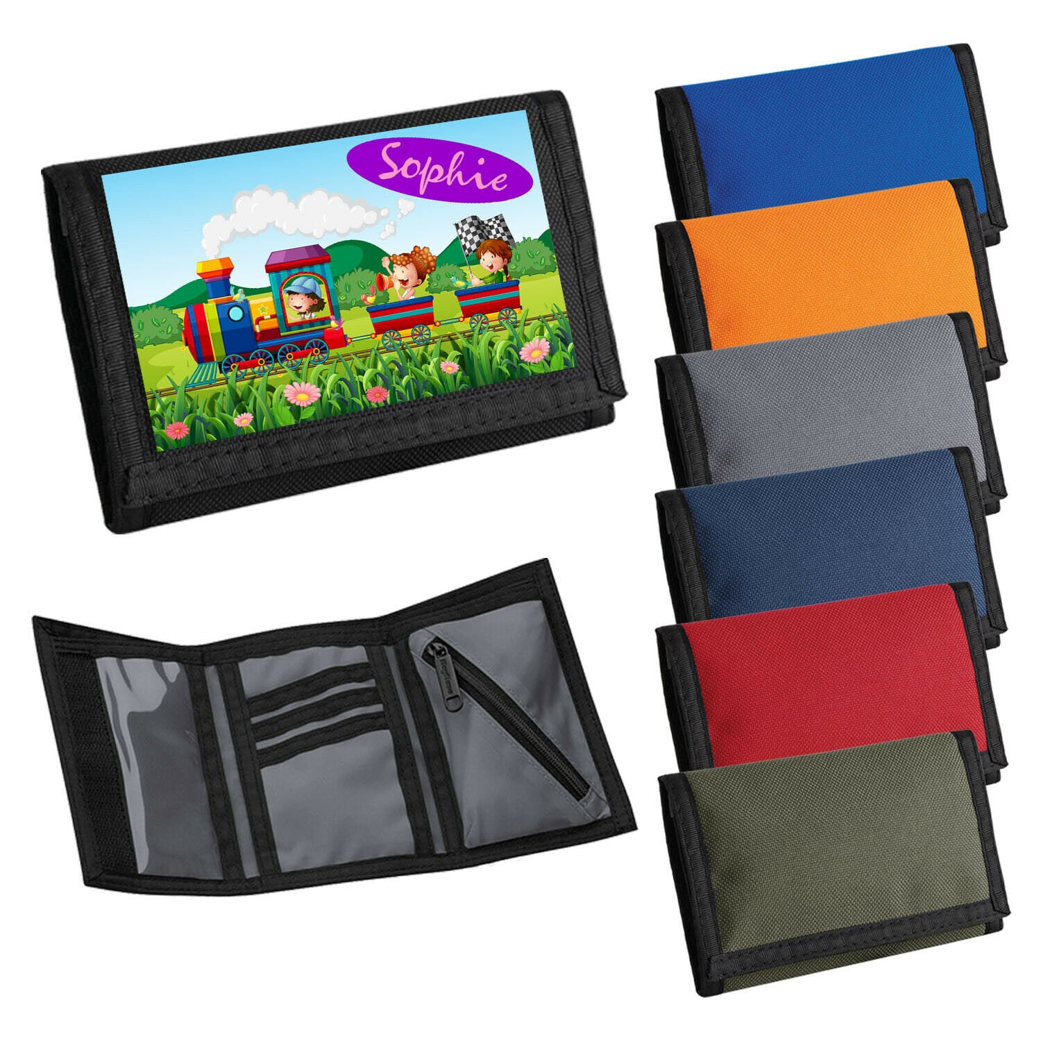 Personalised Train Ripper Style Wallet/purse - Add Your Name, Custom ...