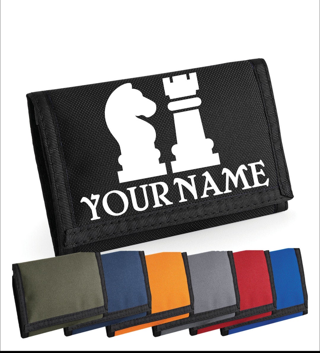Personalised Chess Wallet/purse - Add Your Name, Custom Printing - Etsy