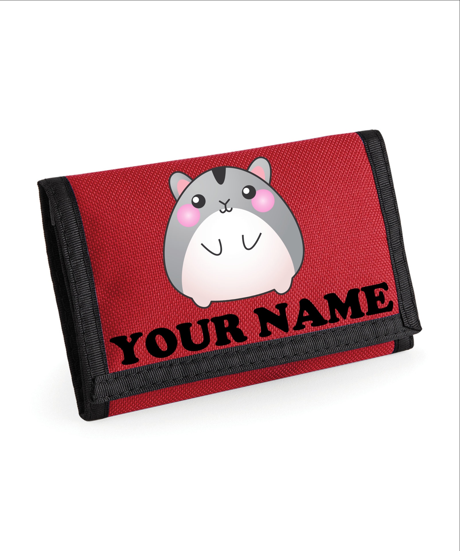 Personalised Grey Hamster Kawaii Wallet/purse Add Your Name | Etsy