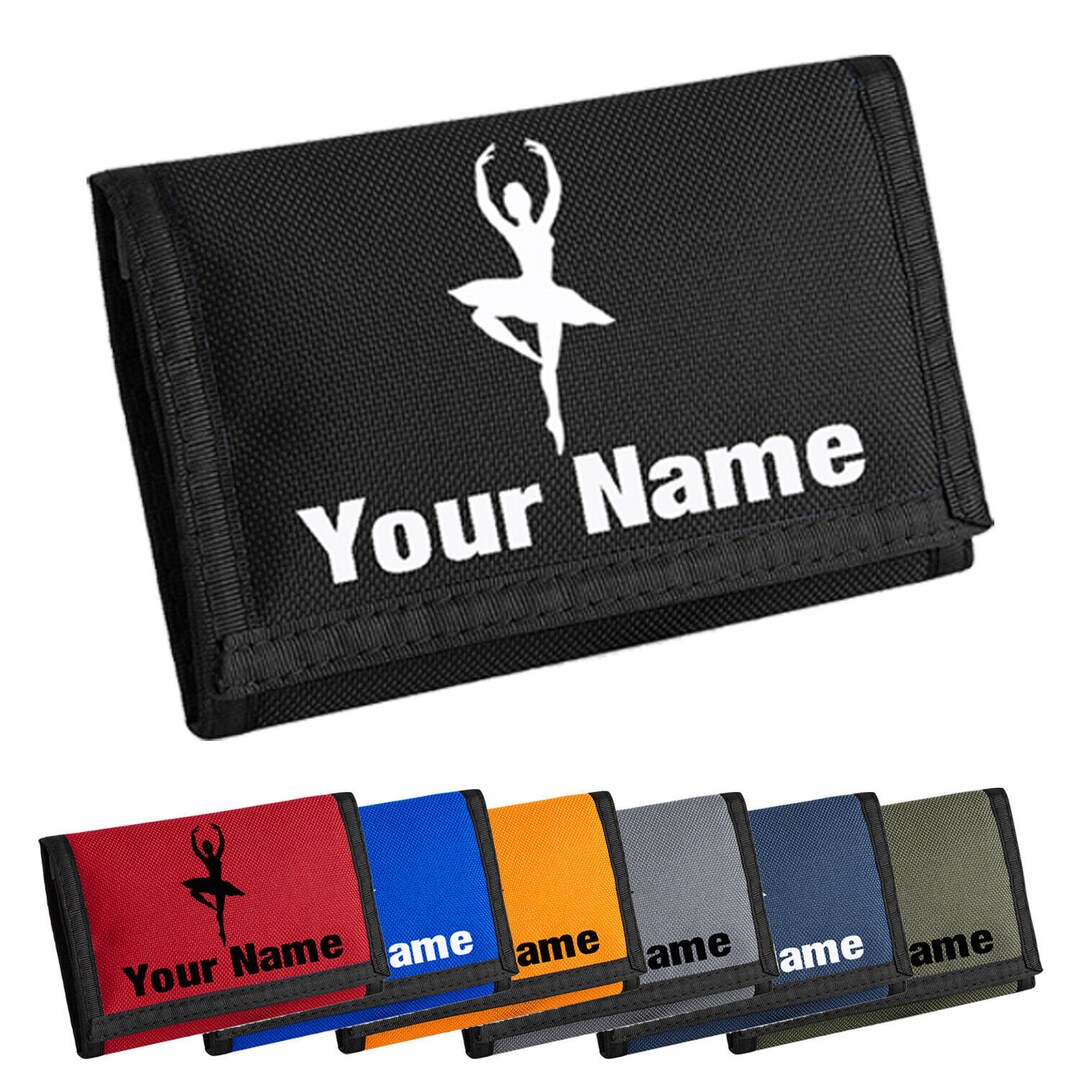 Personalised Ballet Dancer Wallet/purse - Add Your Name, Custom ...