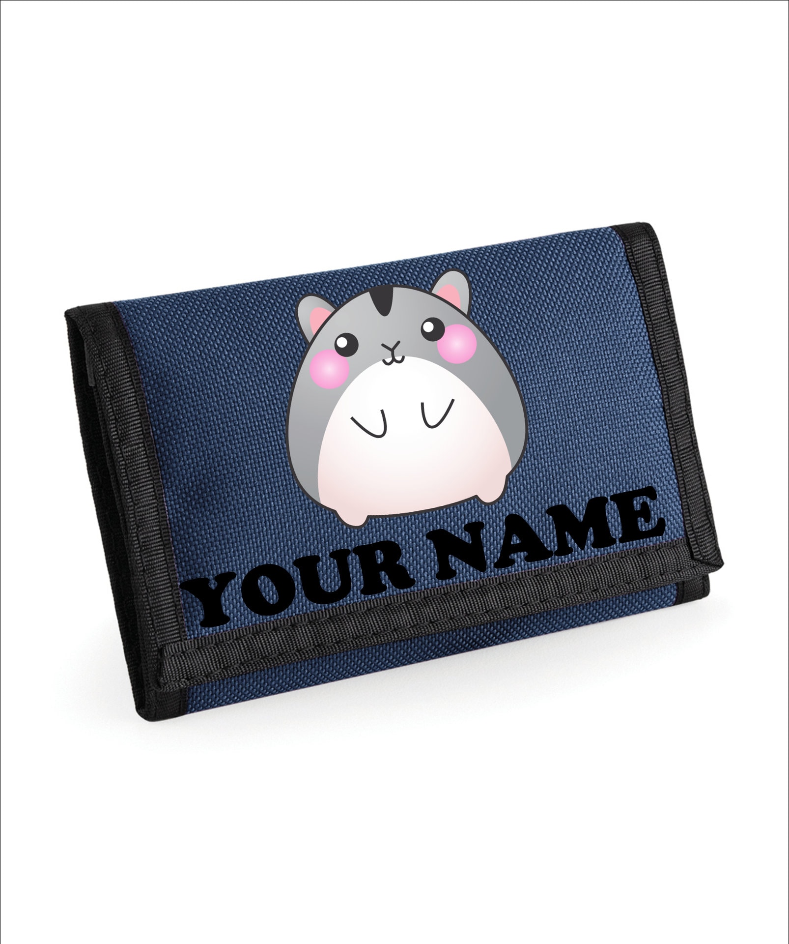 Personalised Grey Hamster Kawaii Wallet/purse Add Your Name - Etsy