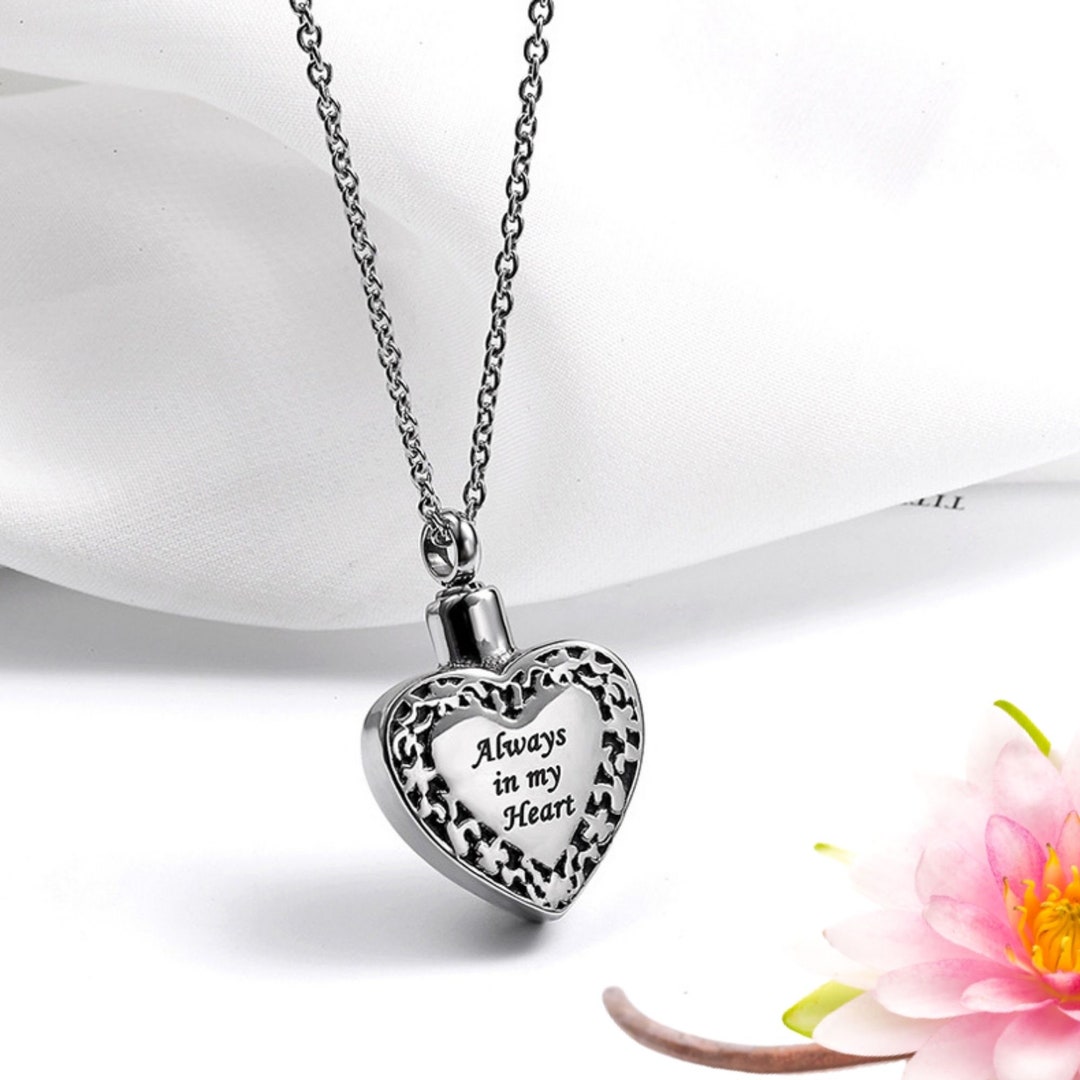 Urn Necklace for Human Ashes Cremation Locket Necklace - Etsy