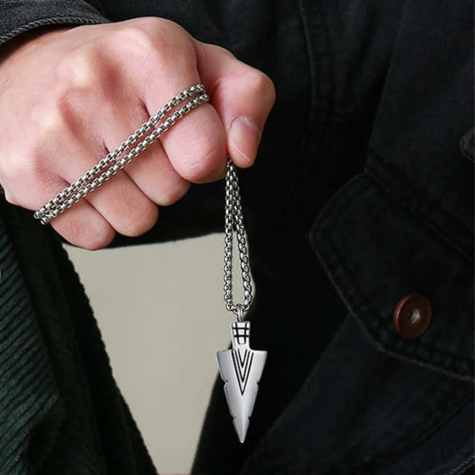 Arrowhead Urn Necklace Tribal Arrowhead Cremation Necklace - Etsy