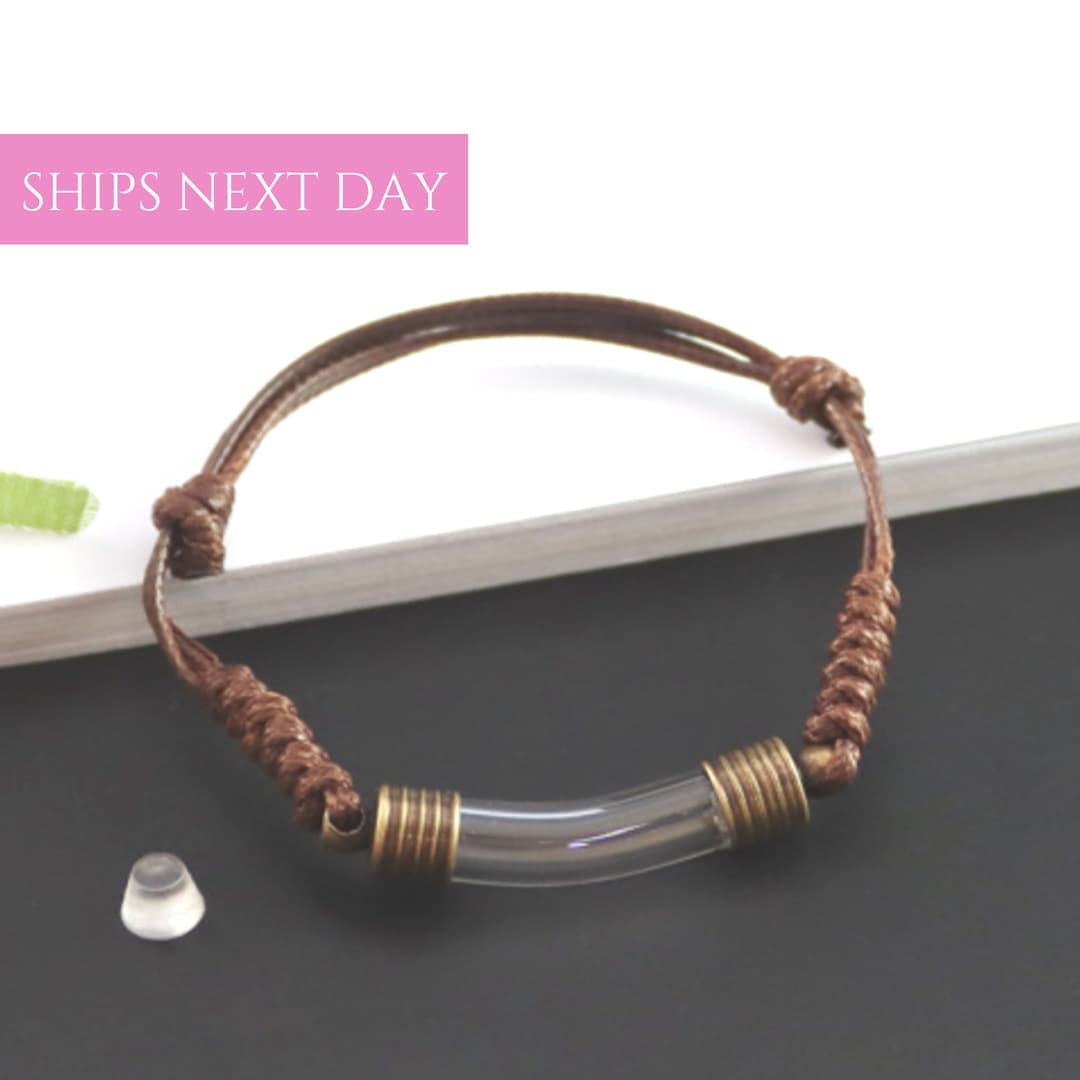 Sand Capsule Bracelet | Beach Sand Bracelet | Hair Locket | Cremation ...