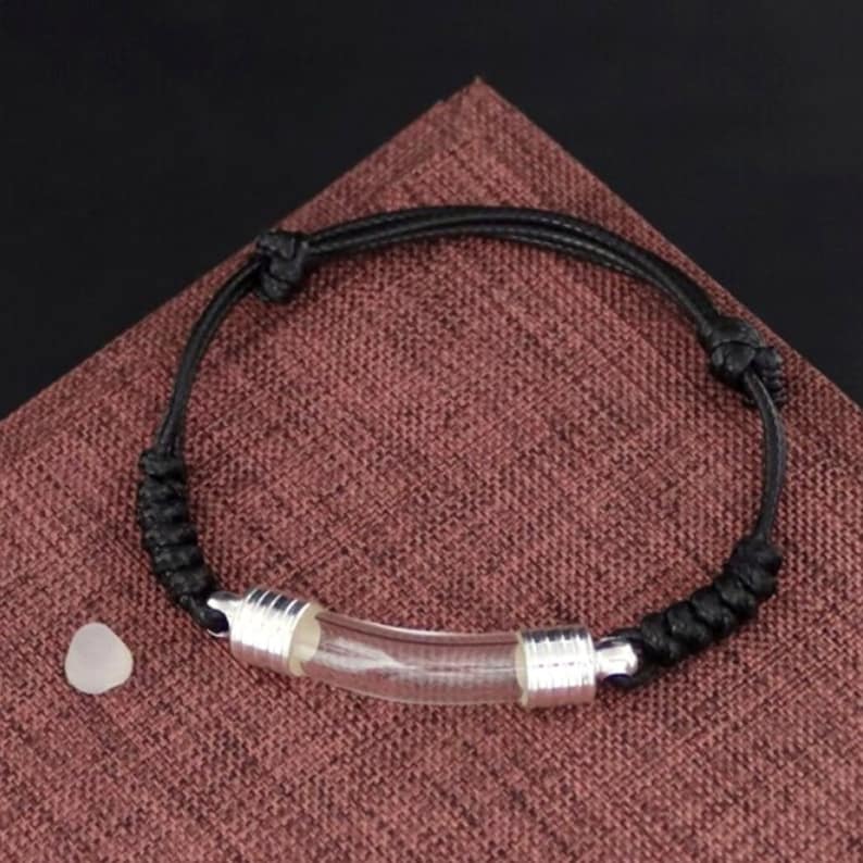 Sand Capsule Bracelet Beach Sand Bracelet Hair Locket - Etsy