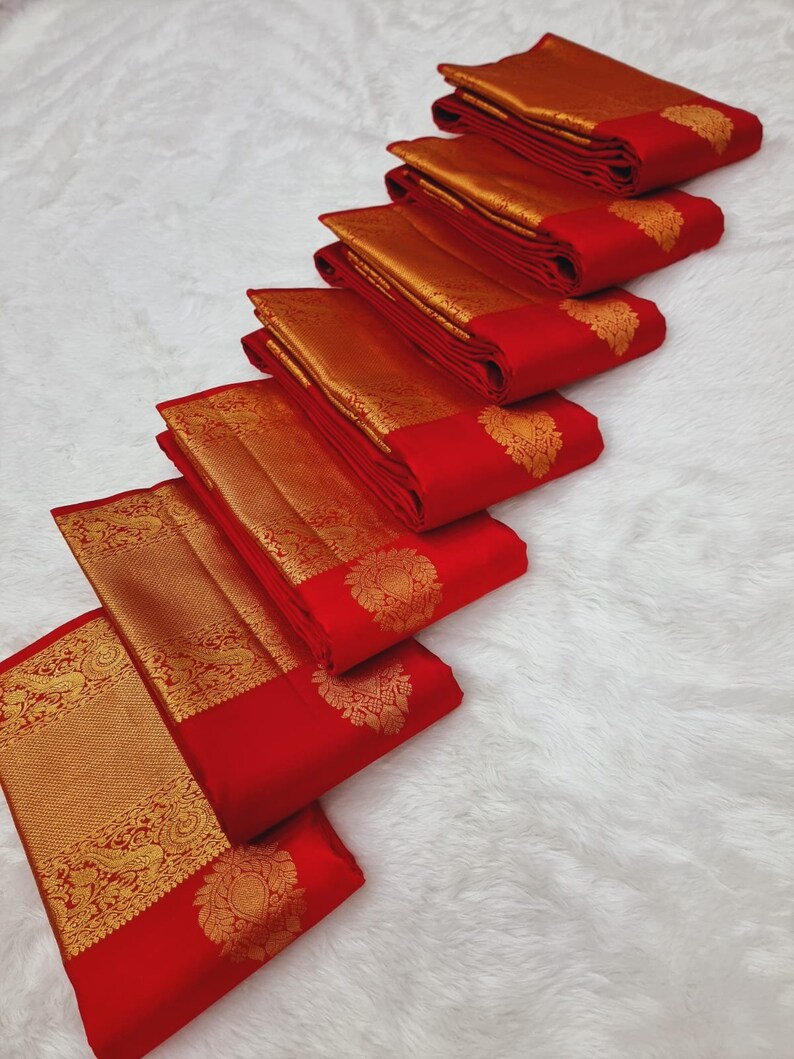 Silk Mark Certified Pure Kanjivaram Silk Saree With Weaving Butta ...