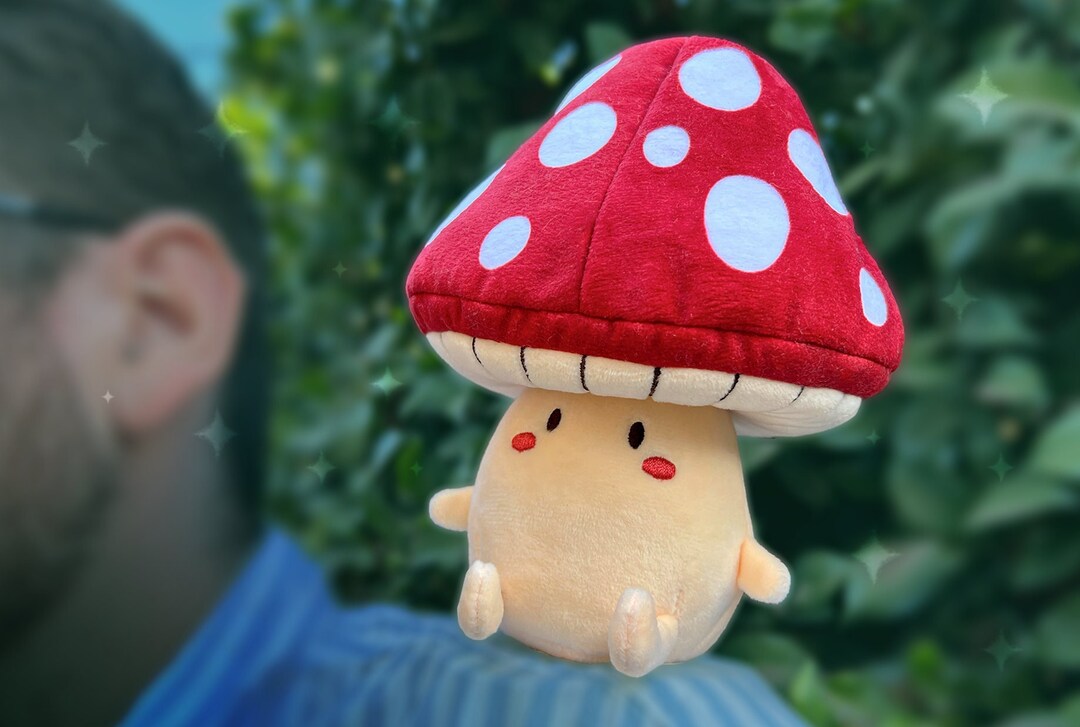 Periwinkle the Mushroom ~ Magnetic Shoulder Buddy Plush ~ Cottagecore ...