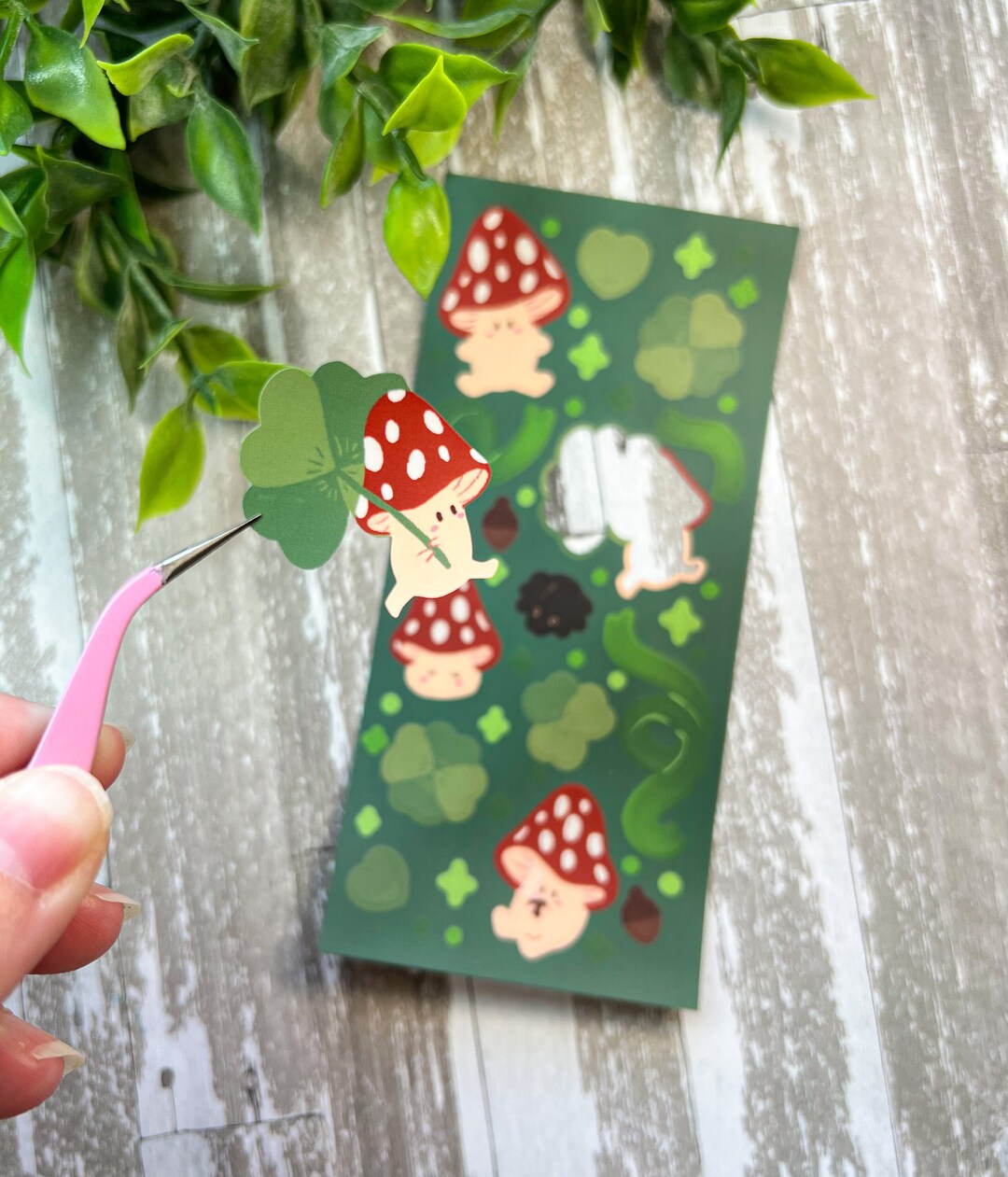 Periwinkle the Little Mushroom Boi ~ Borderless Deco Planner Sticker ...