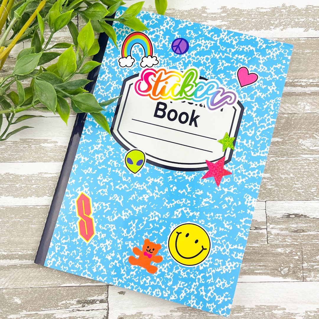 90s Nostalgia ~ Sticker Storage Book ~ Sticker Collection ~ Nineties ...