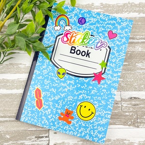 90s Nostalgia ~ Sticker Storage Book ~ Sticker Collection ~ Nineties ...