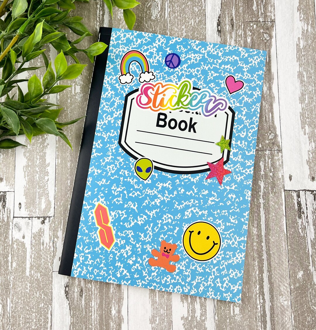 90s Nostalgia Sticker Storage Book Sticker Collection Nineties A5 ...