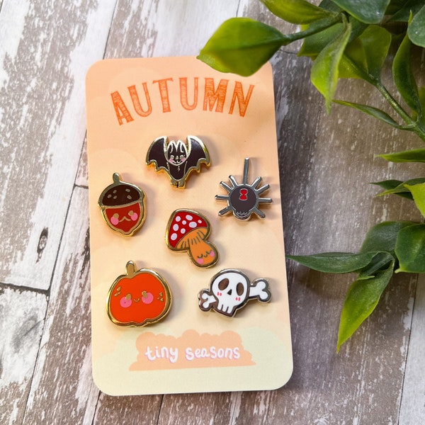 Autumn Enamel Pin - Etsy