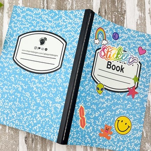 90s Nostalgia Sticker Storage Book Sticker Collection Nineties A5 ...