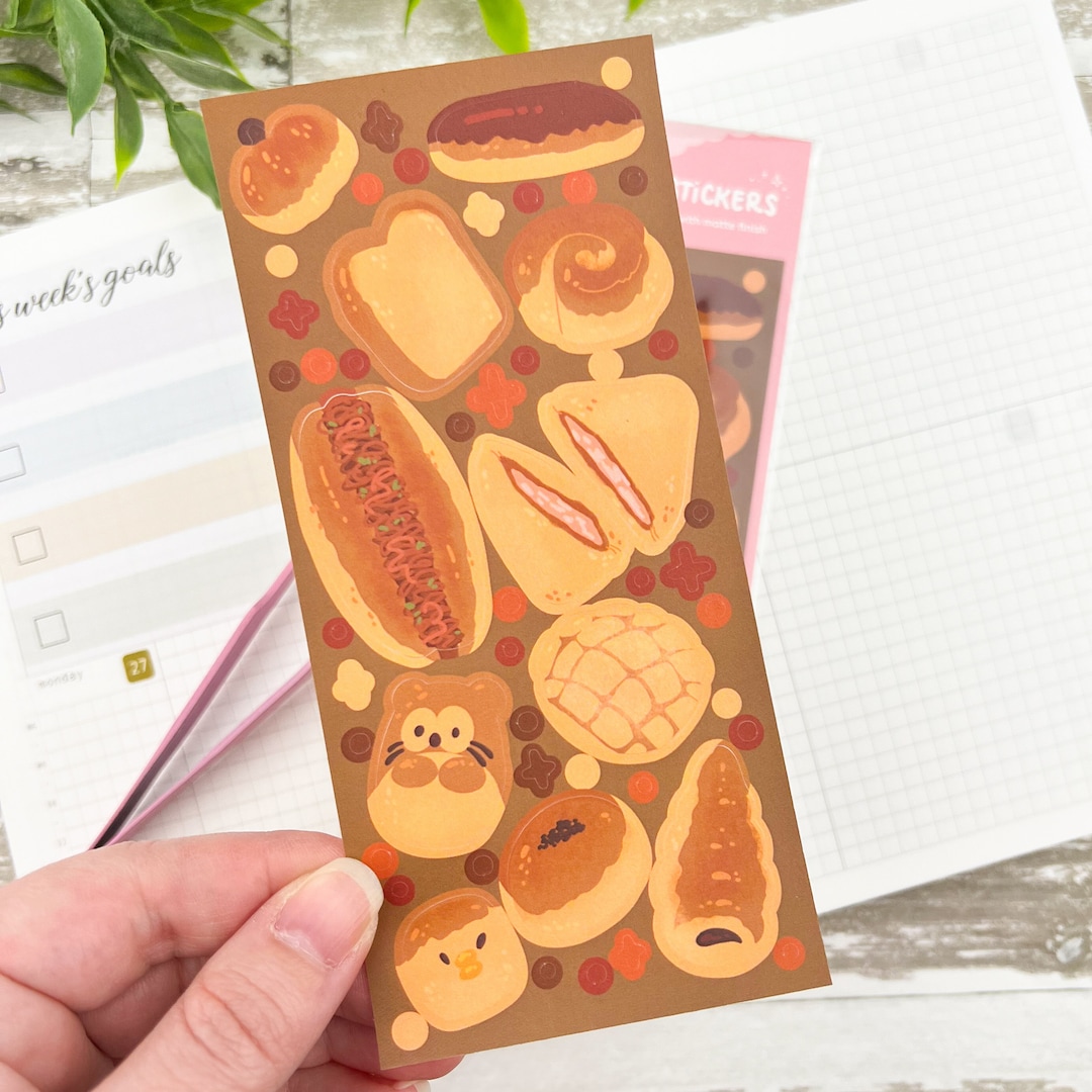 Japanese Bakery ~ Borderless Deco Planner Sticker Sheet ~ Matte ...
