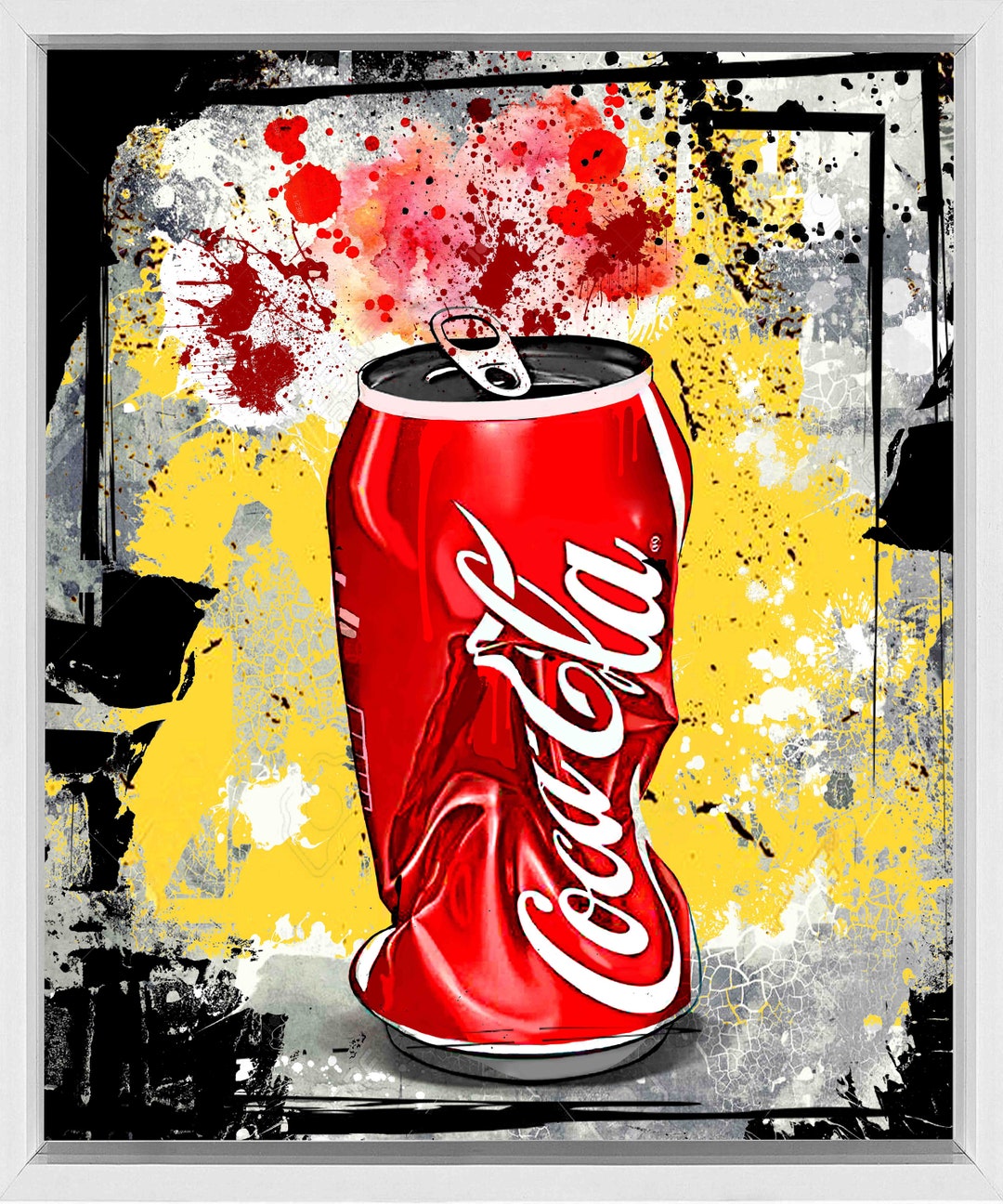 Coca Cola Art, Red Cola, Red Icon, Cola Can Explosion: Dynamic Art ...