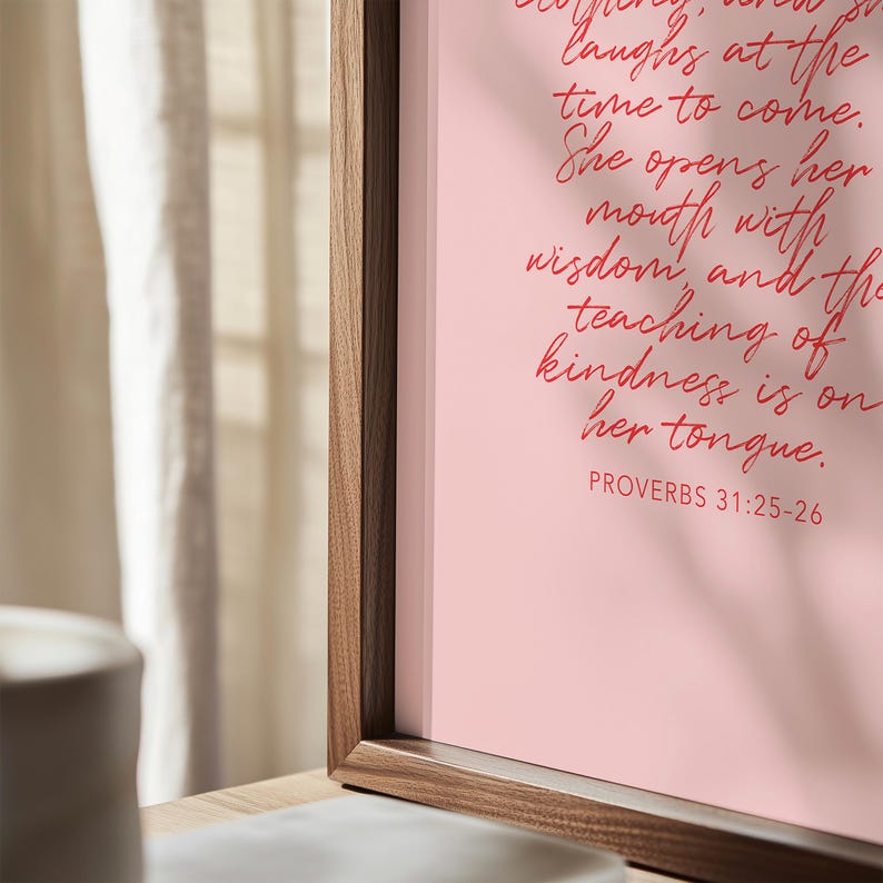 Proverbs 31 Woman: Biblical Truths for Home - Bible Verse Gift for ...