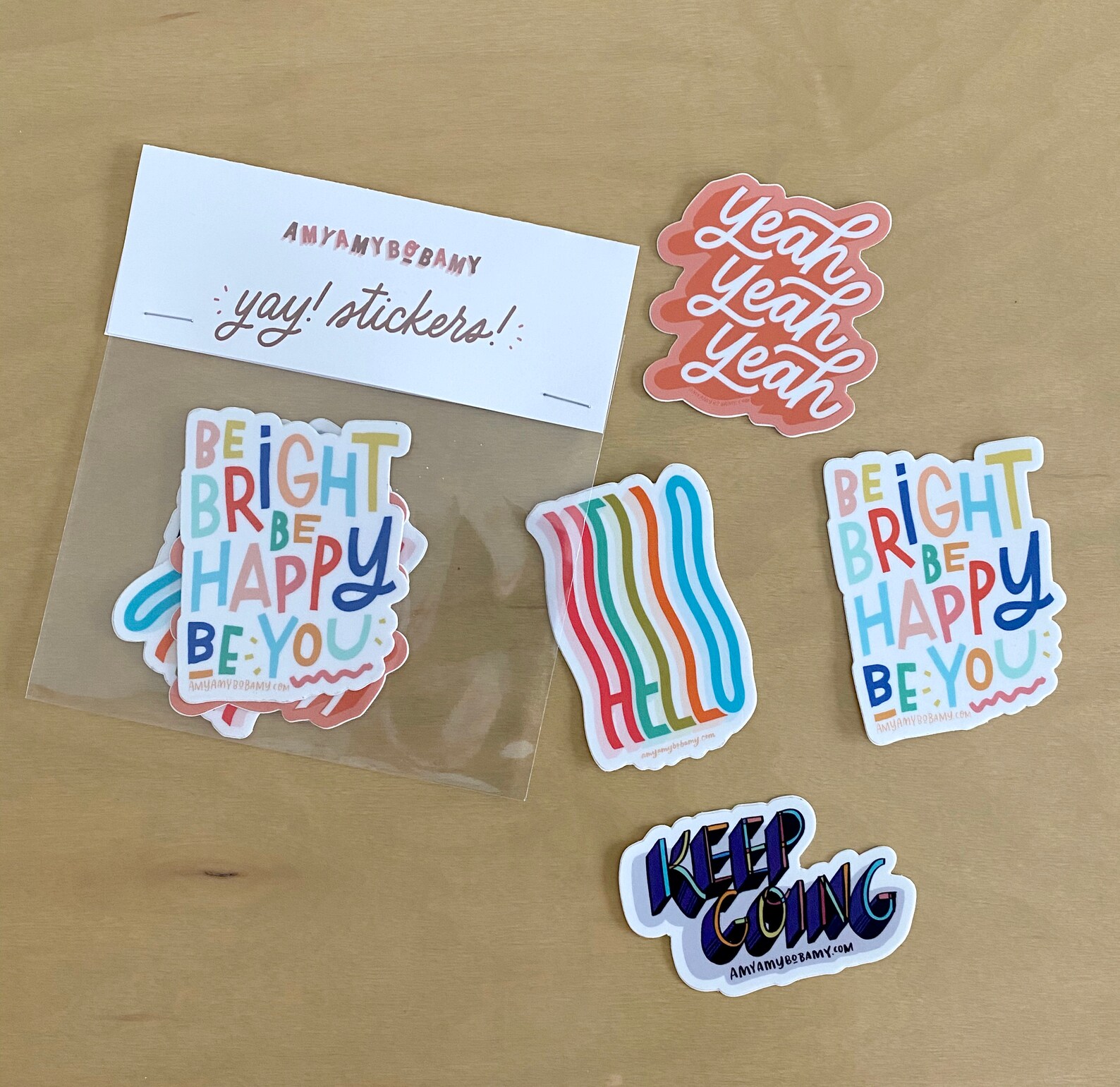 Yay Stickers Sticker Pack of 3 With a FREE Keep Going Sticker - Etsy